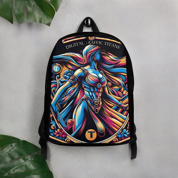 Minimalist Backpack - Digital Traffic Titans